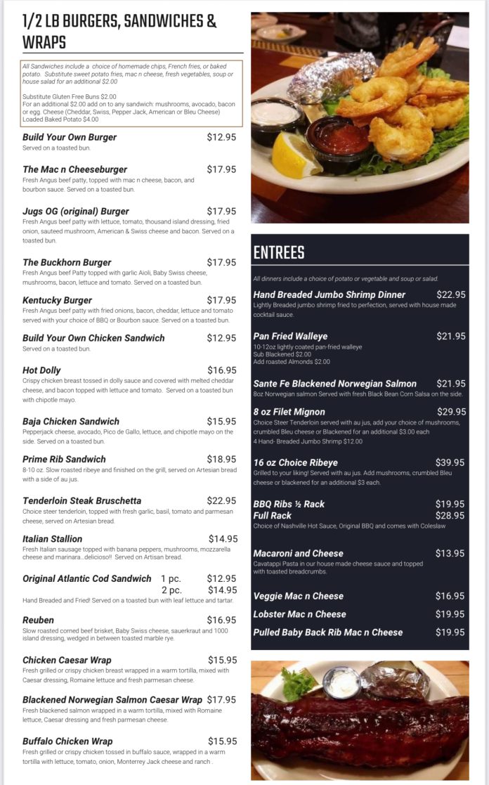 VIDEO | REAL ESTATE | Check out the newly released menu for Jug's Pub ...