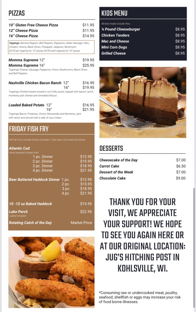 VIDEO | REAL ESTATE | Check out the newly released menu for Jug's Pub ...