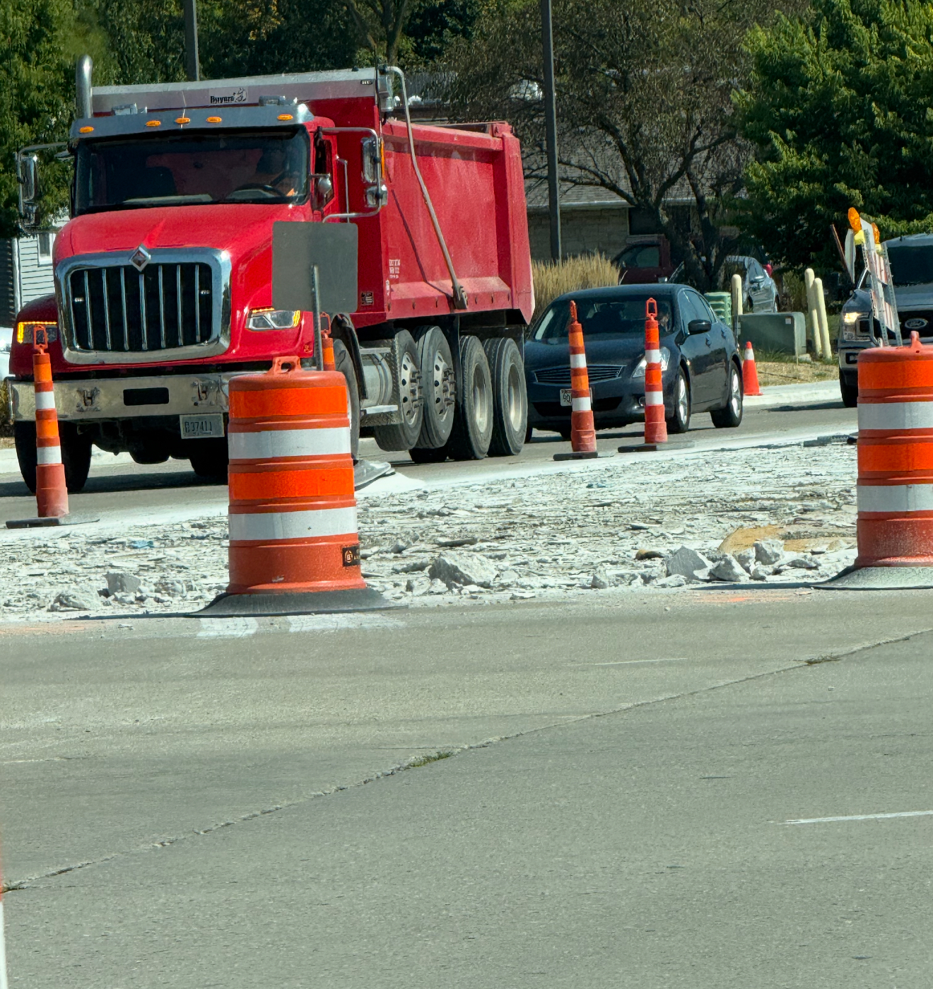 VIDEO | Road busted up again on 18th Avenue & Hwy 33 in West Bend, Wi