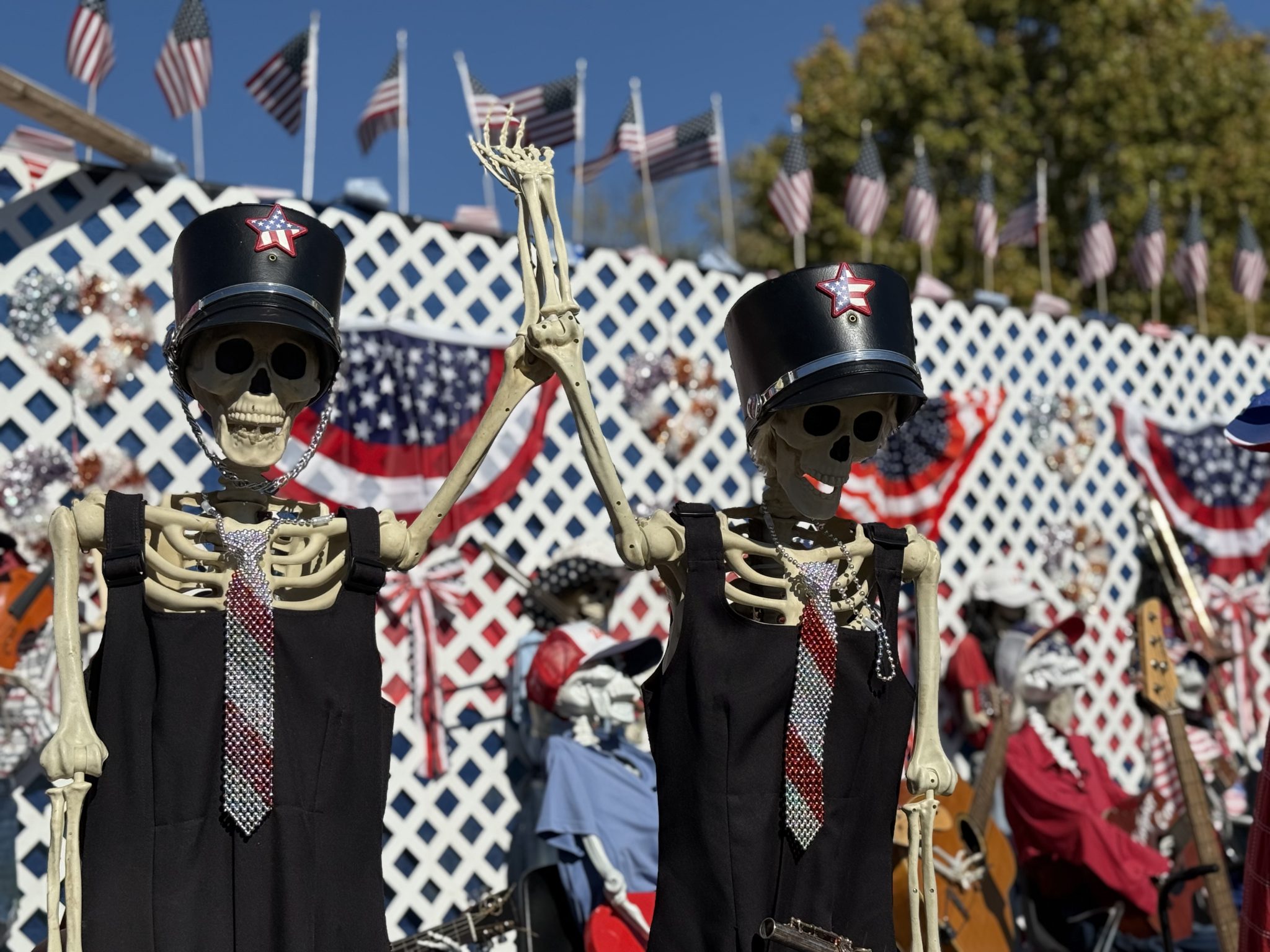 VIDEO | Celebrating America with the Holy Hill Skeletons on Hwy 167 in ...