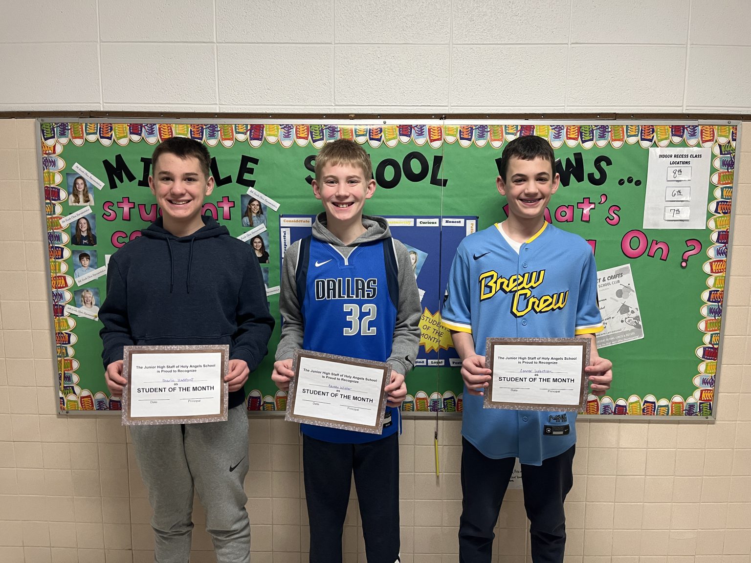 Holy Angels January 2026 Student of the Month | By Michelle Spaeth