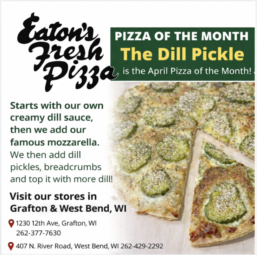 Pizza of the Month - Dill Pickle Pizza at Eaton's Fresh Pizza in West ...