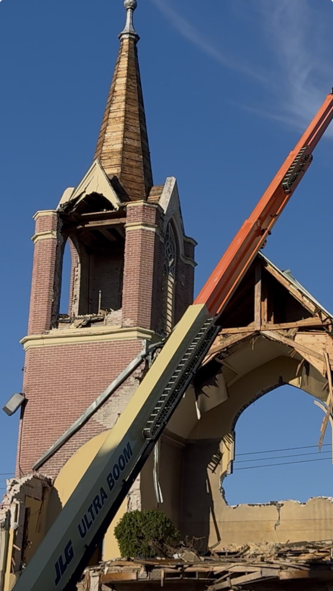 REAL ESTATE | Uprooted tree at demolition of St. Lucas Church in ...